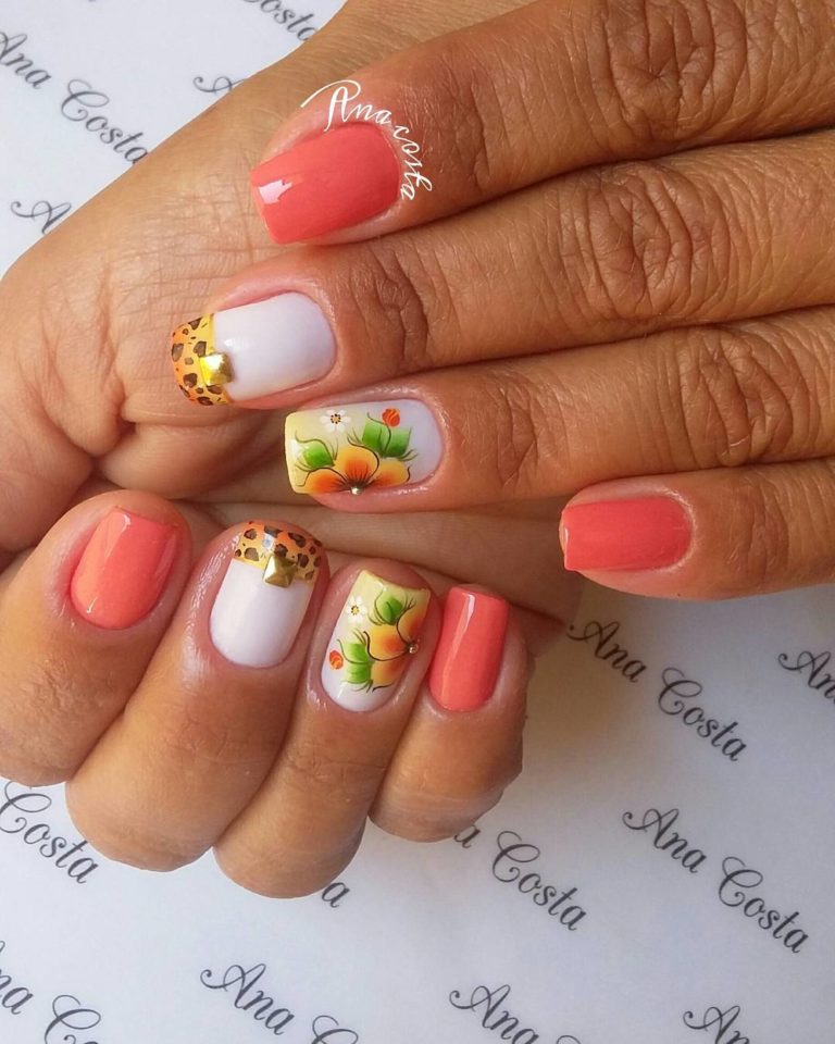 30 Unhas laranjas lindas e poderosas