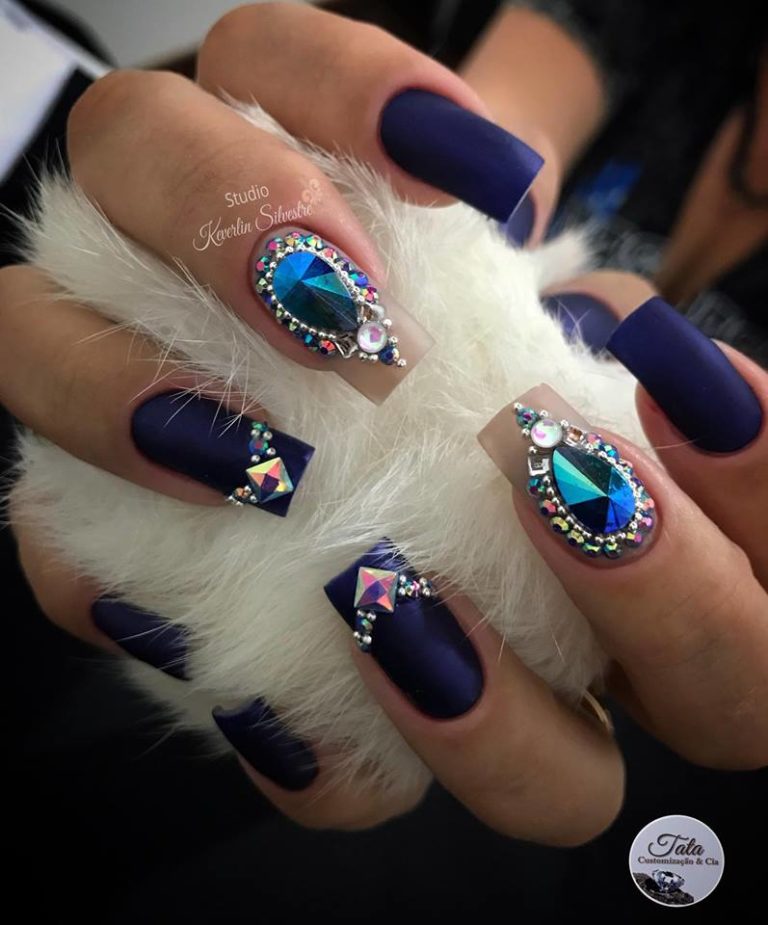 50 Fotos de Unhas Azuis