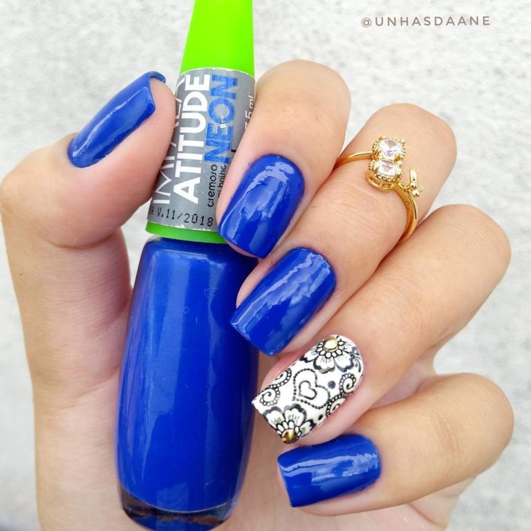 50 Fotos de Unhas Azuis